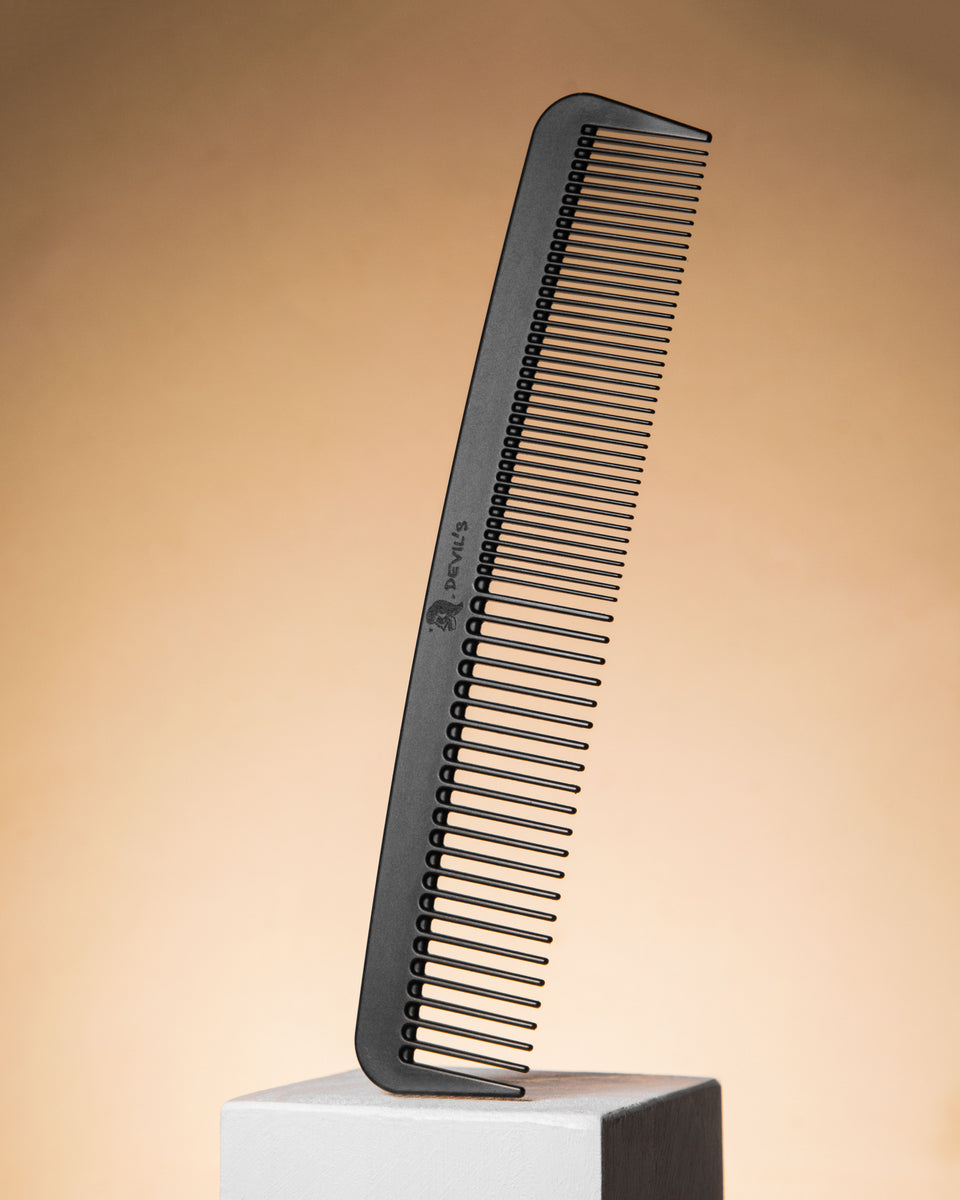 Comb Model No. 6 - Fine and wide teeth - Carbon Fiber - Professional G ...